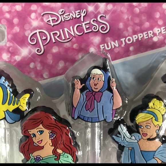 Disney | Other | Disney Princess 6 Pen Topper Pack | Poshmark